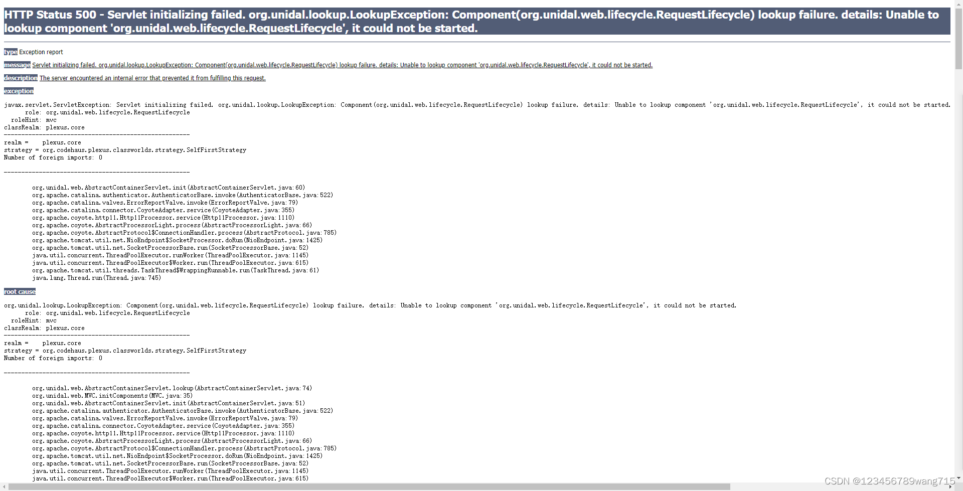 cat启动成功，访问报错，求助大家。_caused by: org.apache.xbean.recipe.constructionexc-CSDN博客
