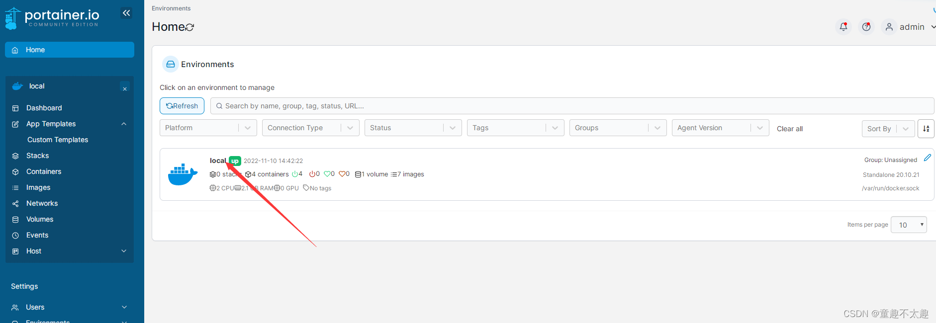 Portainer容器可视化工具_portainer设置容器自启动-CSDN博客