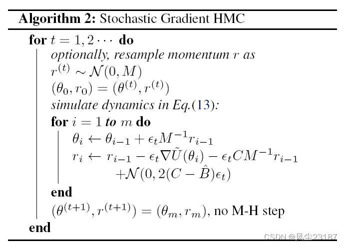 论文笔记 Stochastic Gradient Hamiltonian Monte Carlo （SGHMC）-CSDN博客