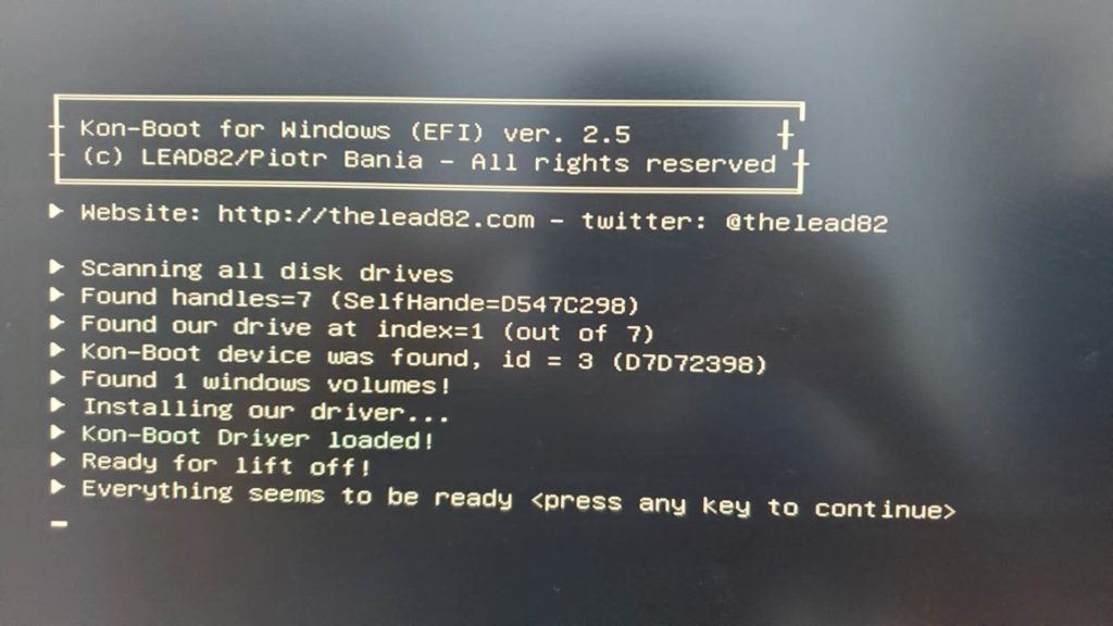 使用kon-boot绕过win10或其他版本密码_konboot绕过密码win10-CSDN博客