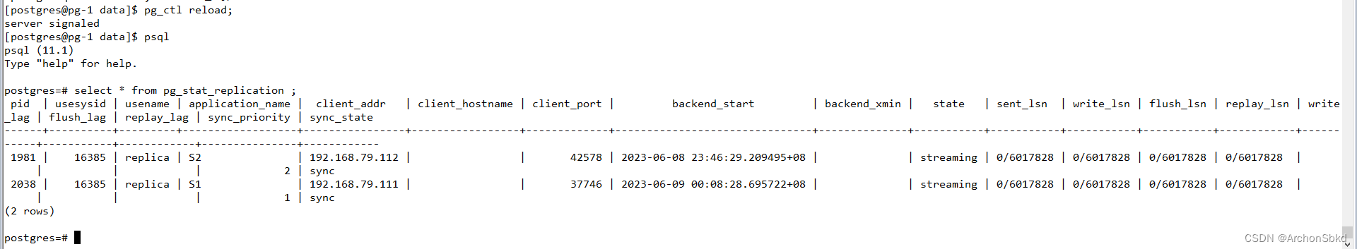 pg流复制强同步1主2从_一主两从pg流复制-CSDN博客