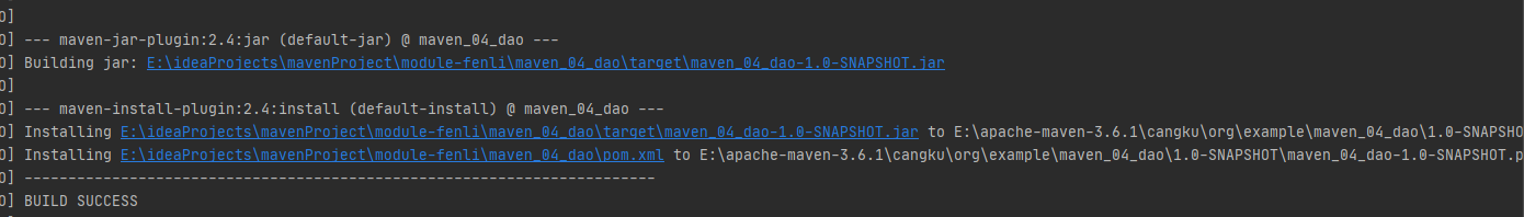 Maven 分模块练习时遇到的问题cannot Resolve Com Itheima Maven 04 Dao 1 0 Snapshot Cannot Resolve Com Itl Dao