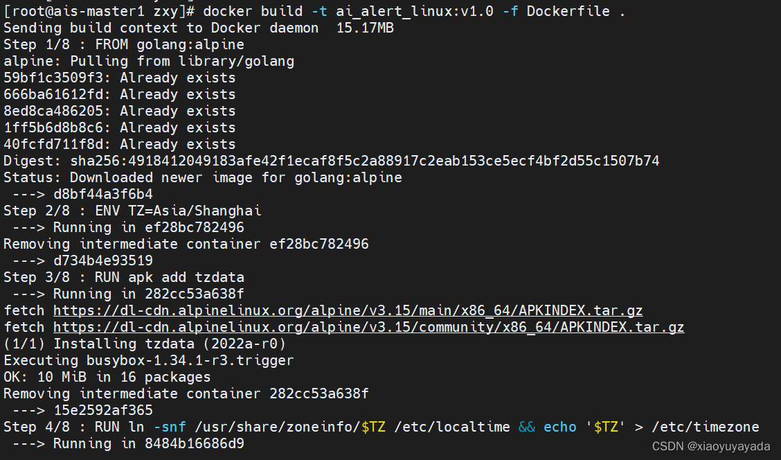 go代码在Docker上打包为镜像并在linux上运行_docker 打包go项目到linux-CSDN博客