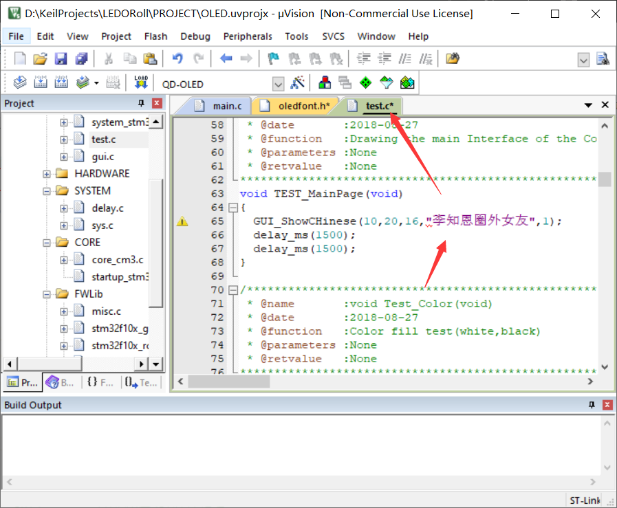 基于STM32实现OLED屏显（显示数据、温湿度、滚动长字符）_基于stm32f103与iic的0.96oled屏幕显示字符与平滑滚动显示 ...