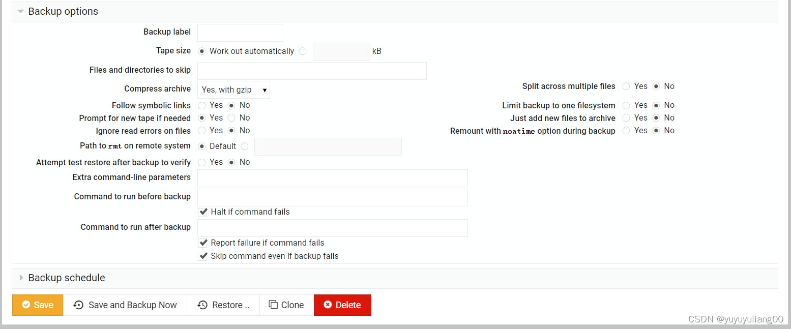 Webmin -- Filesystem Backup模块_webmin如何实现主备模式-CSDN博客