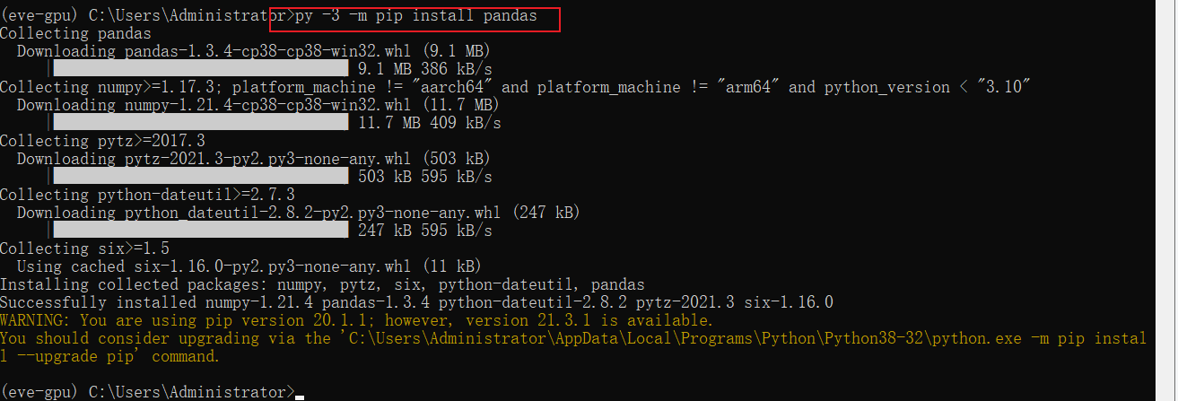 pip报错 || ERROR: Could not find a version that satisfies the requirement pandas (from versions ...