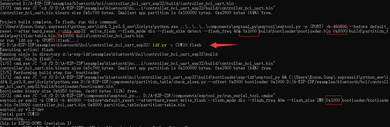 蓝牙测试-controller_hci_uart_esp32_detected size(8192k) smaller than the size in the -CSDN博客