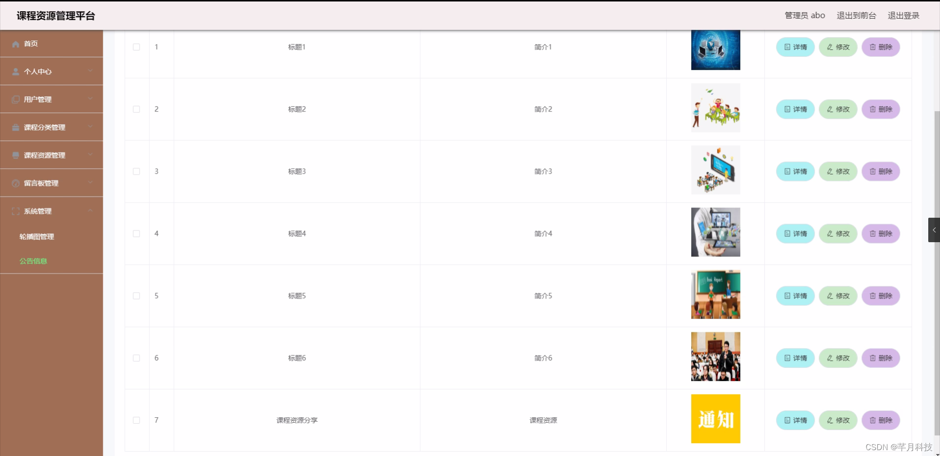 Java毕设项目课程资源管理平台（java+VUE+Mybatis+Maven+Mysql）_基于vue的课程资源管理平台-CSDN博客