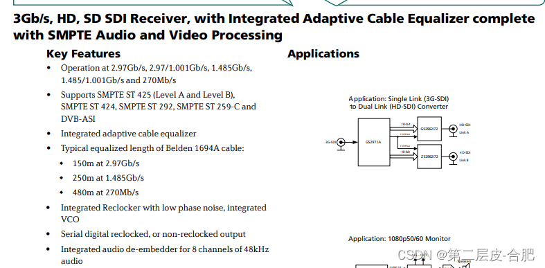 SDI GS2971芯片调试问题分析_经典案例分享-CSDN专栏