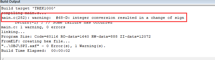 warring:integer conversion resulted in a change of sign_warning: #68-d: integer conversion ...