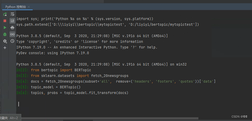 bertopic从安装踩坑到成功运行_bertopic安装-CSDN博客