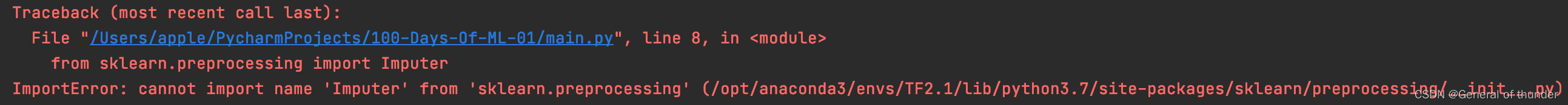 【机器学习100天】Day-1数据预处理-代码调整_cannot import name 'onehotencoder' from 'sklearn.p-CSDN博客