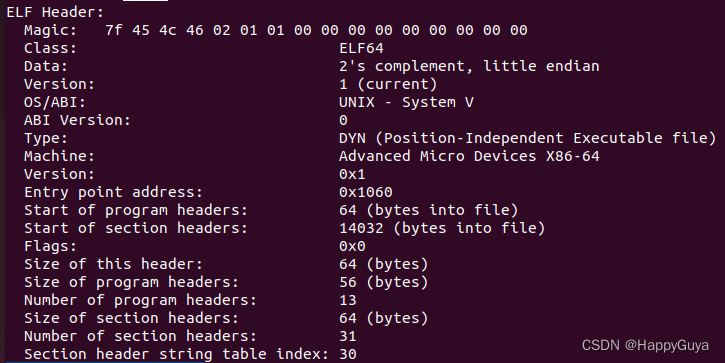 ELF文件C语言解析_写一个c语言程序,来读入main.o,并对elf头进行解析,输出类似readelf –o main.-CSDN博客