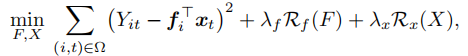 论文笔记:Temporal Regularized Matrix Factorization forHigh-dimensional Time Series Prediction_时间正则化 ...