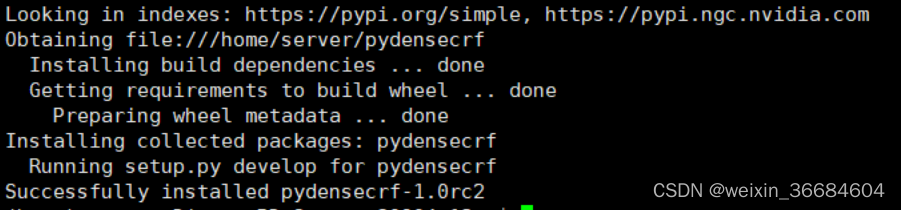 Linux服务器安装pydensecrf报错_import pydensecrf.densecrf as dcrf modulenotfounde-CSDN博客