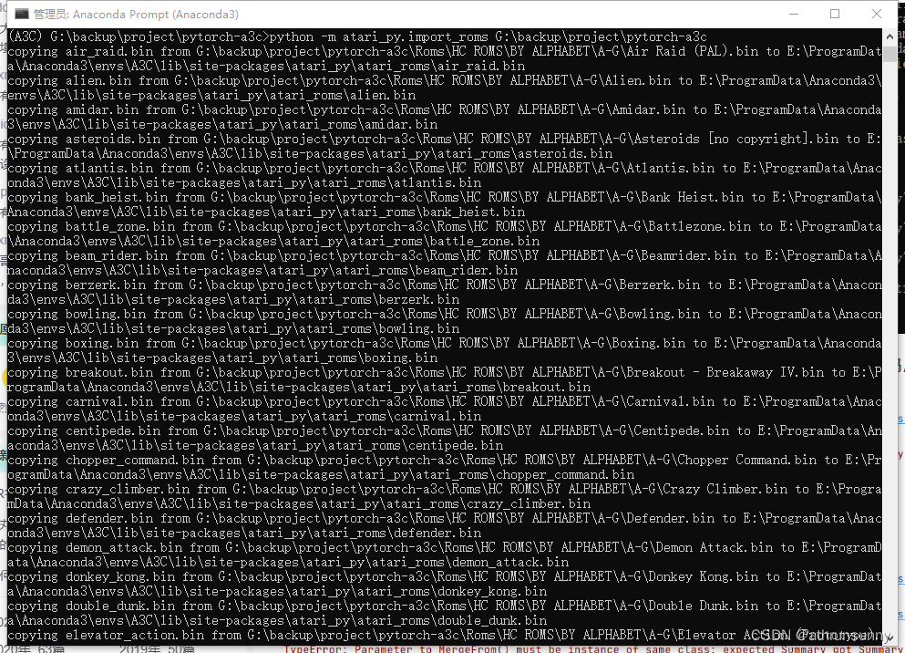 解决 Exception: ROM is missing for pong, see https://github.com/openai/atari-py#roms for ...