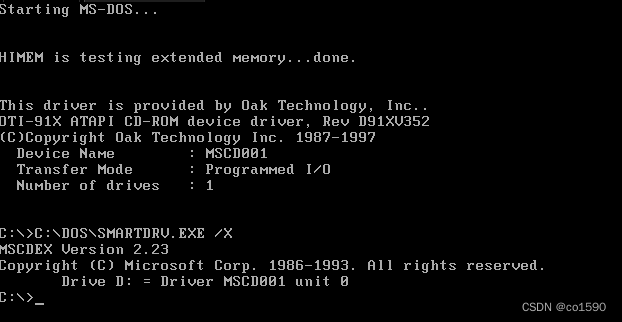 如何在DOS6.22下使用光驱_dos 加载光驱-CSDN博客
