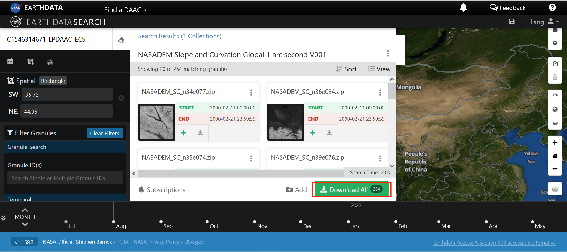批量下载NASADEM_SCv001(SLOPE/ASPECT)数据_chmod 777 download.sh-CSDN博客