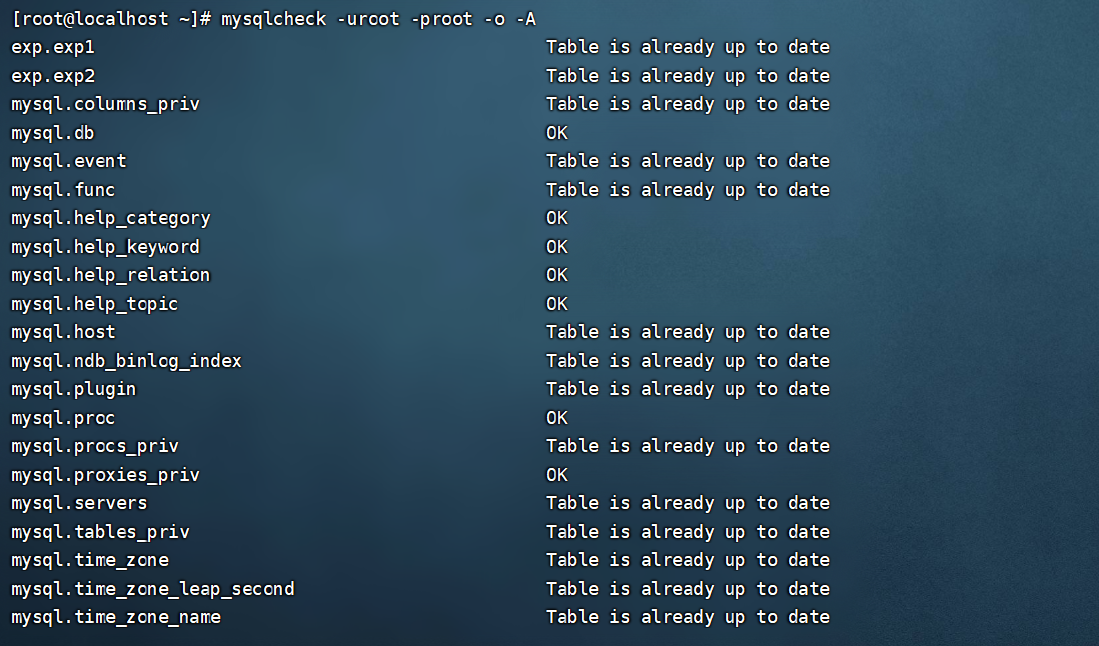 MySQL数据库检查修复详解_mysqlcheck-CSDN博客