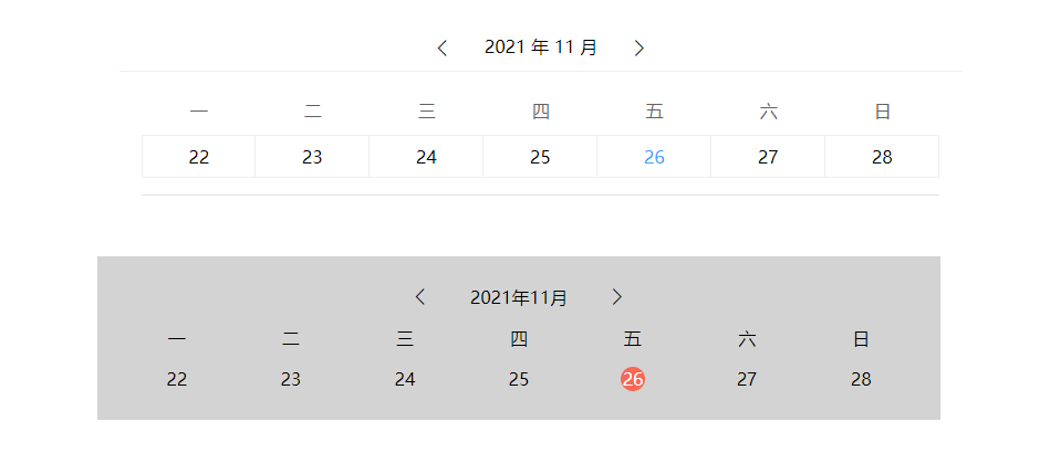 vue实现周日历切换（两种方式）_element-plus calendar 日历如何实现以周为单位翻页-CSDN博客