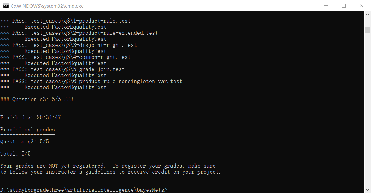 【人工智能】UC Berkeley 2021春季 CS188 Project 4:Inference in Bayes Nets贝叶斯网络中的 ...