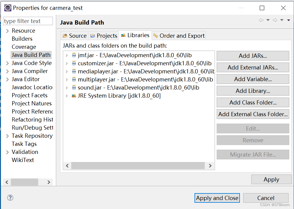 JMF环境配置（Eclipse）_wdm image capture (win32)-CSDN博客