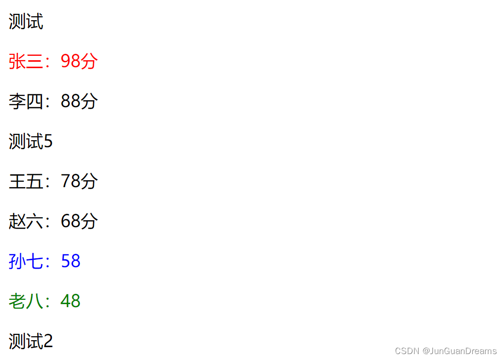 结构伪类选择器:last-child；nth-child()；first-of-type；last-of-type；nth-of-type ...