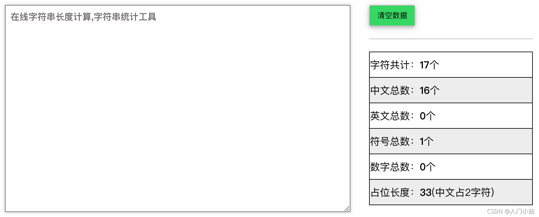 在线字符串长度计算,字符串统计工具 Csdn博客