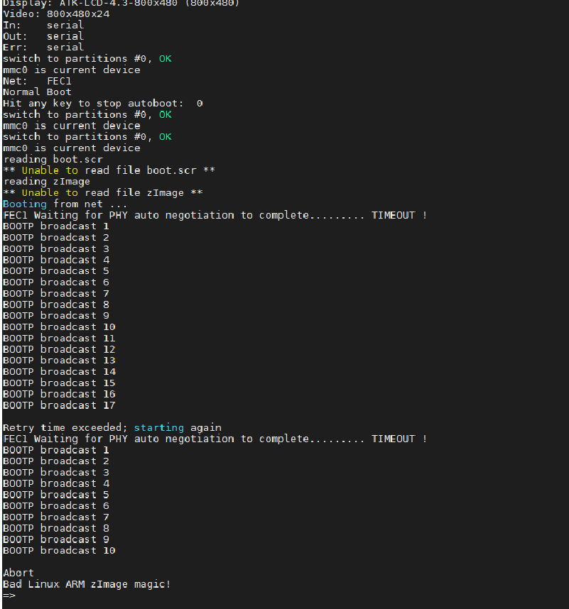 IMX6ULL学习踩坑笔记1——Bad Linux ARM zImage magic_bad linux arm zimage magic ...
