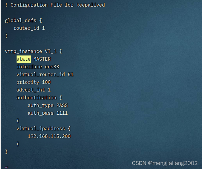 Keepalived双机热备 Keepalived双机热备配置详解 Csdn博客
