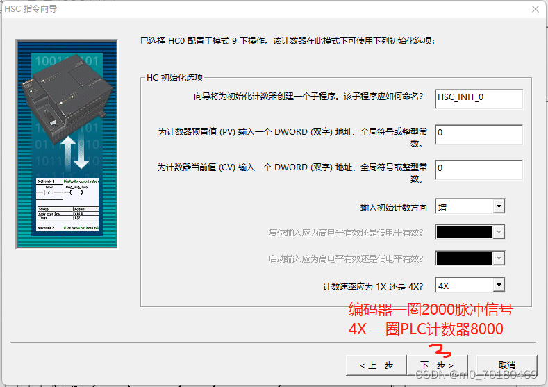 西门子200高数计数器读取增量式编码器数值西门子读编码器程序 Csdn博客