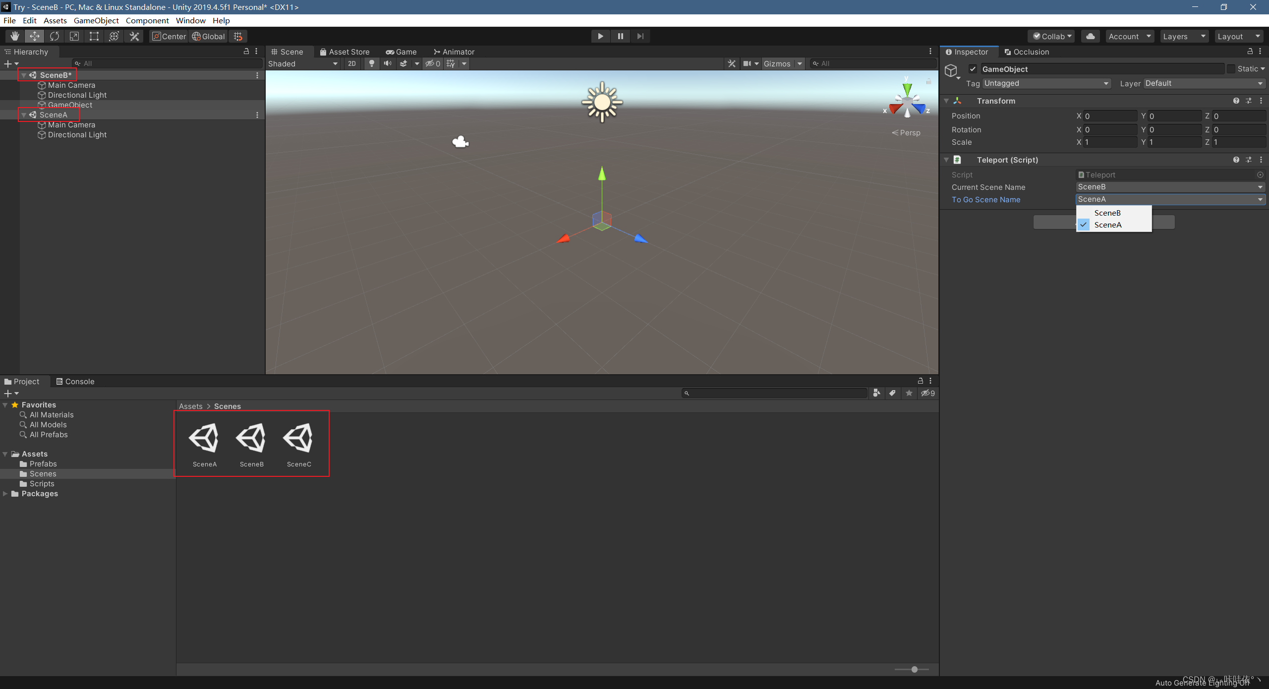Unity实现在Inspector面板中选择已有的场景_unity editor选择场景-CSDN博客