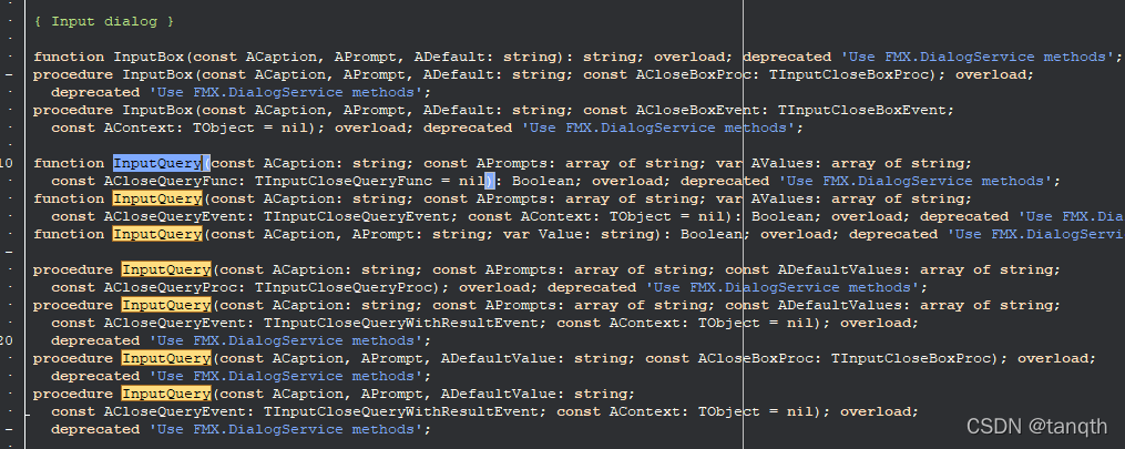 简单说说delphi 输入对话框 Inputquerydelphi Inputquery Csdn博客 7959