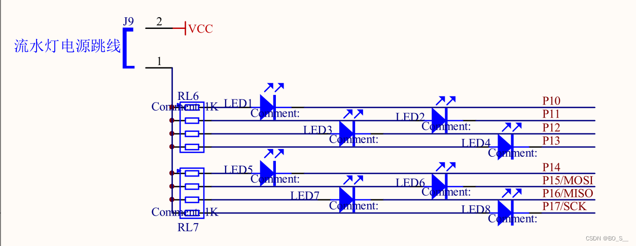 清翔零基础教你学51单片机_个人学习笔记(3)_流水灯_#include void delay(unsigned int i) { un-CSDN博客