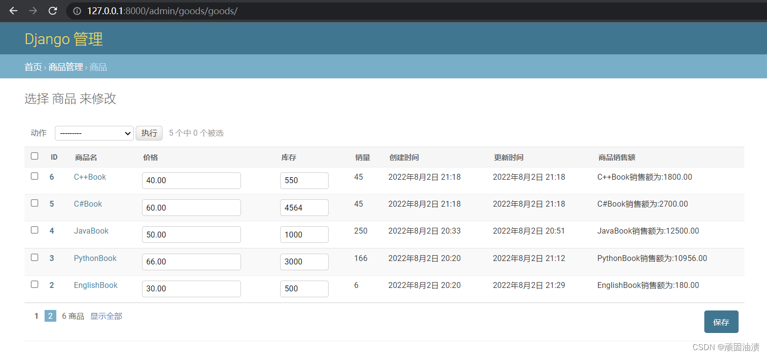 Django定制Admin页面（展示页面和编辑页面）_django admin 自定义页面-CSDN博客