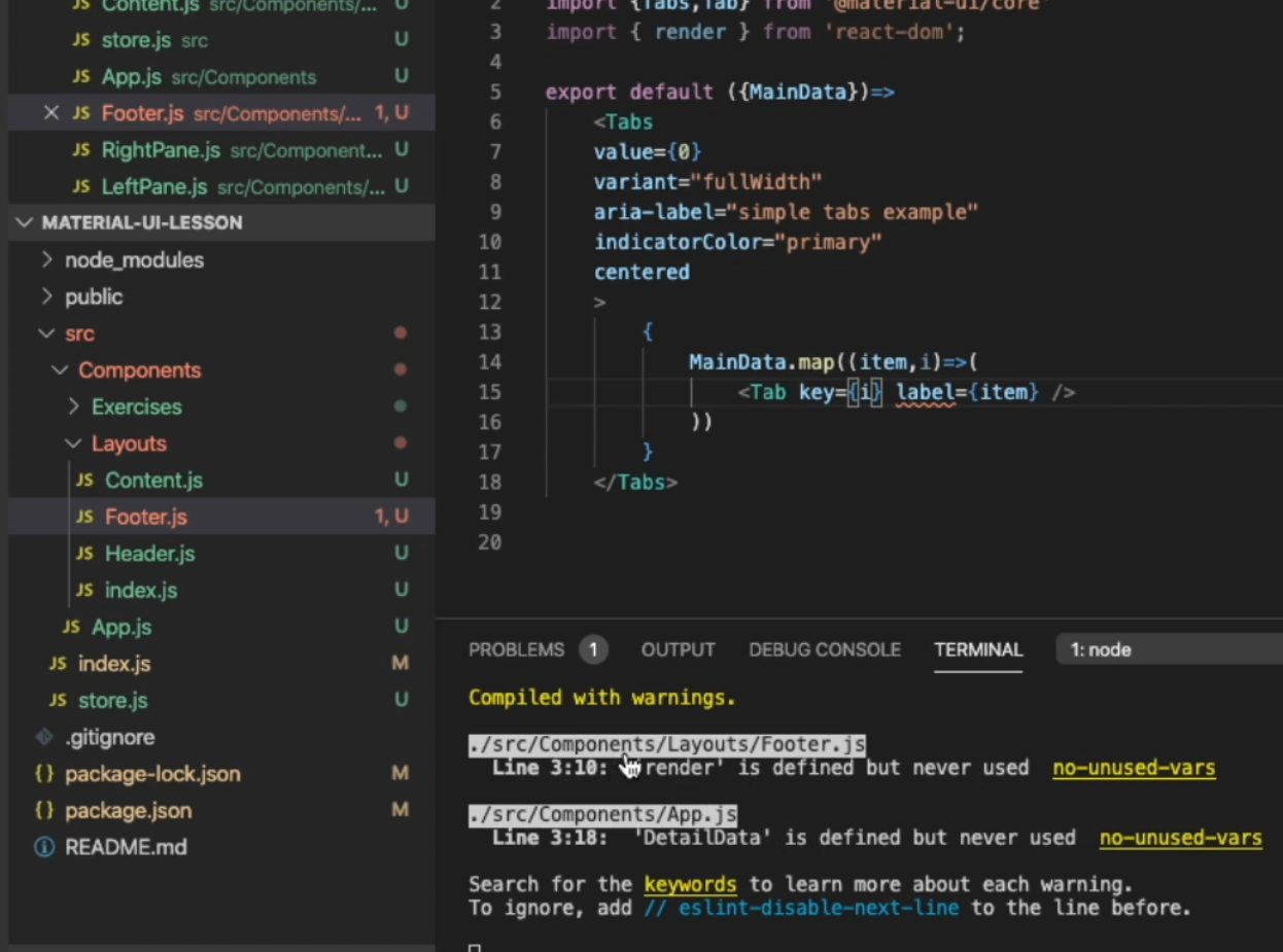 前端学习笔记202306学习笔记第五十二天 Reactjs And Material Ui之构造数据,tabs和grid部分的点击事件上之2