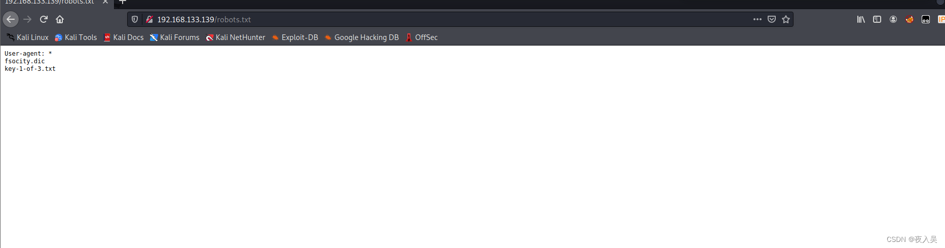 Vulnhub靶机之Mr-Robot：1_mrrobot靶机在vulnerable.怎么搜到-CSDN博客