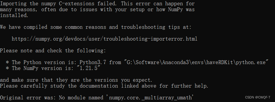 python版本3.7情况下安装rdkit，torch_geometric，numpy的过程_python3.7应该安装哪个torch-CSDN博客