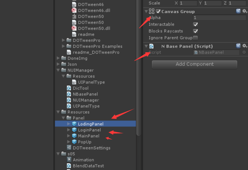 Unity中UI框架的使用1-添加面板、显示Loading页面_unity gamemanager怎么添加-CSDN博客