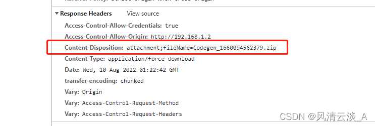 vue下载blob无法获取响应头里面的Content-Disposition来提取文件名_vue content-disposition-CSDN博客