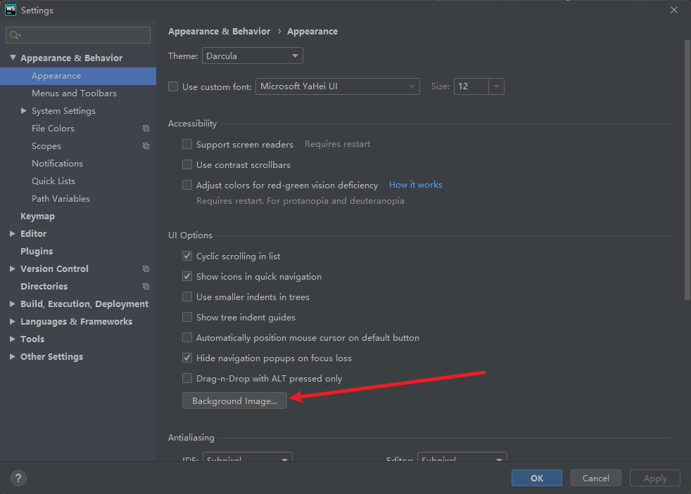 Webstorm设置背景图片_webstorm在css中设置背景图片-CSDN博客