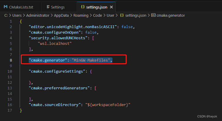 vscode:插件报错：_unable to determine what cmake generator to use. p-CSDN博客