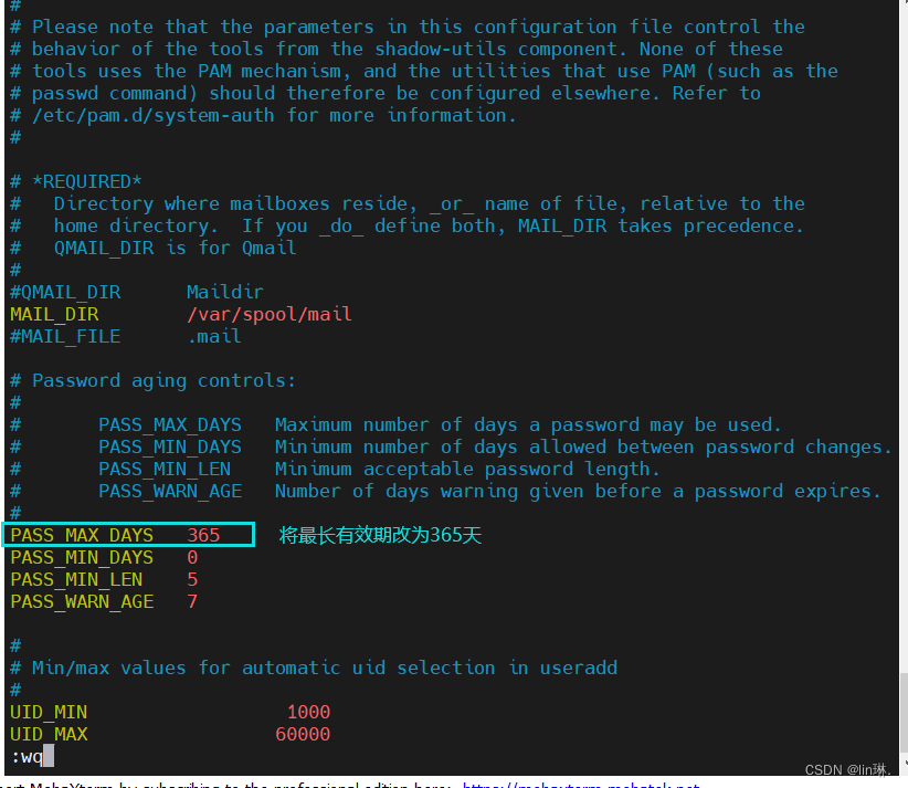 linux系统安全及应用_login.defs修改后要重启吗-CSDN博客