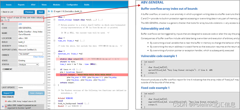 支持DevOps和功能安全/信息安全的静态代码分析器 Klocwork——Klocwork的主要功能特性：提供⽹⻚端集中式分析与管理平台；⽀持的IDE；⽀持的编译器；⽀持的操作系统| 资质认证 ...