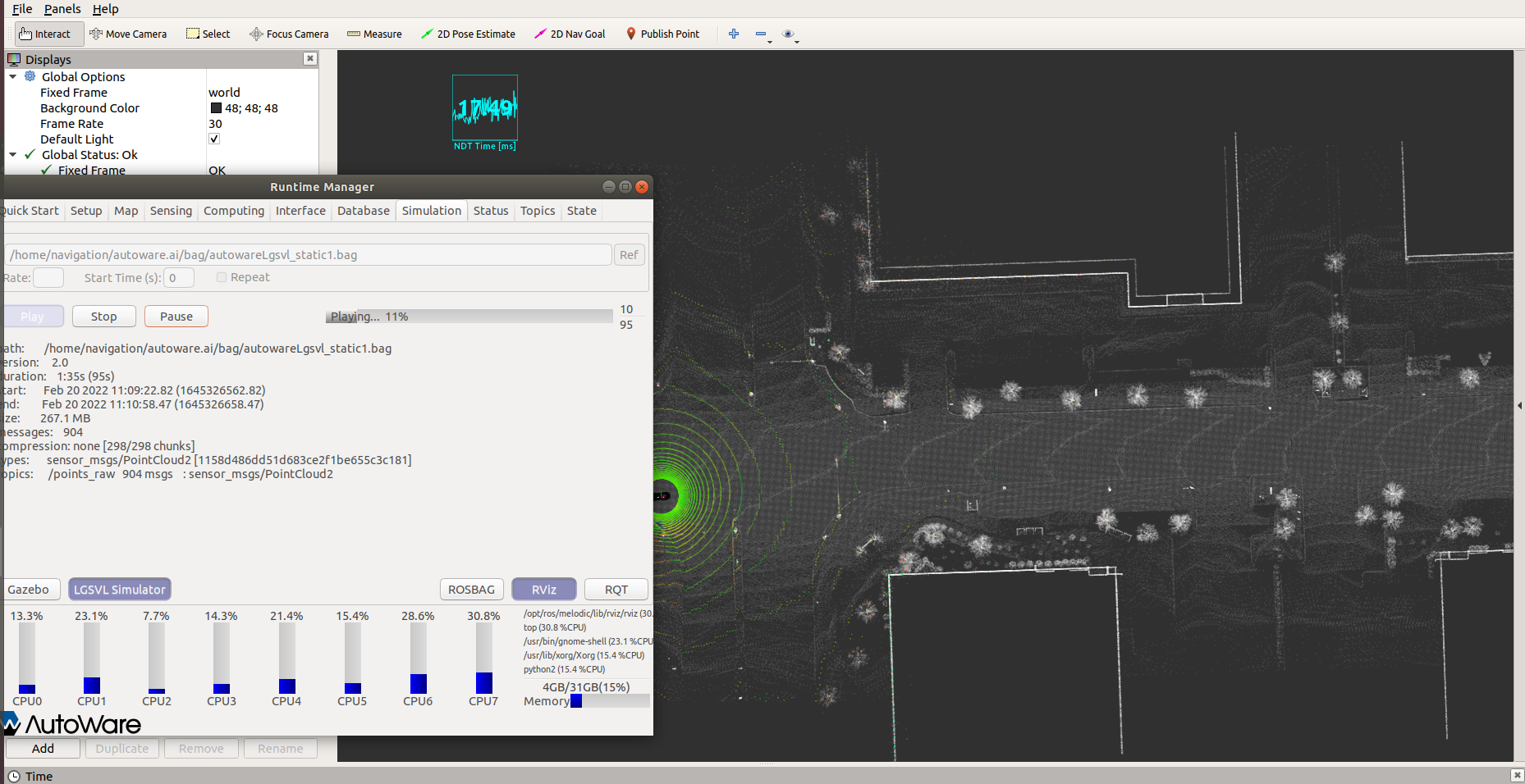 Autoware操作手册--录包、激光建图、基于点云定位、录制航迹点、寻迹避障-CSDN博客