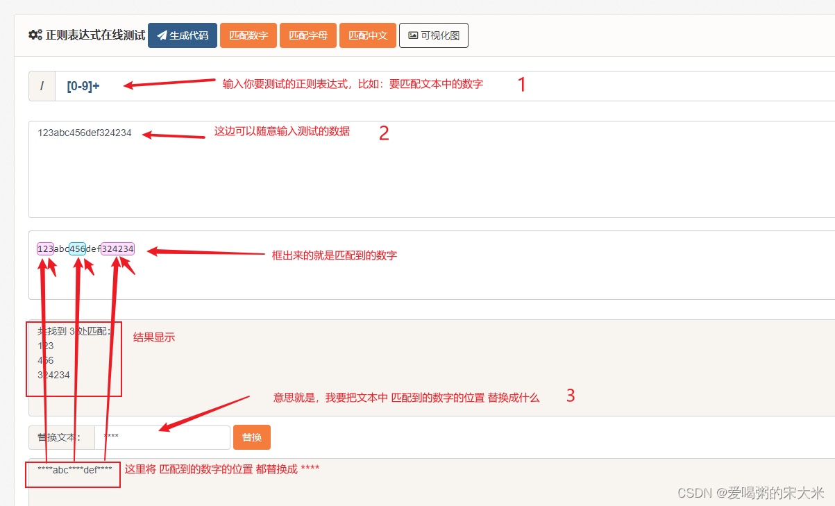 【正则表达式】正则表达式在线工具怎么使用？怎么测试自己写的正则表达式是否正确？正则表达式在线测试工具怎么用 Csdn博客 
