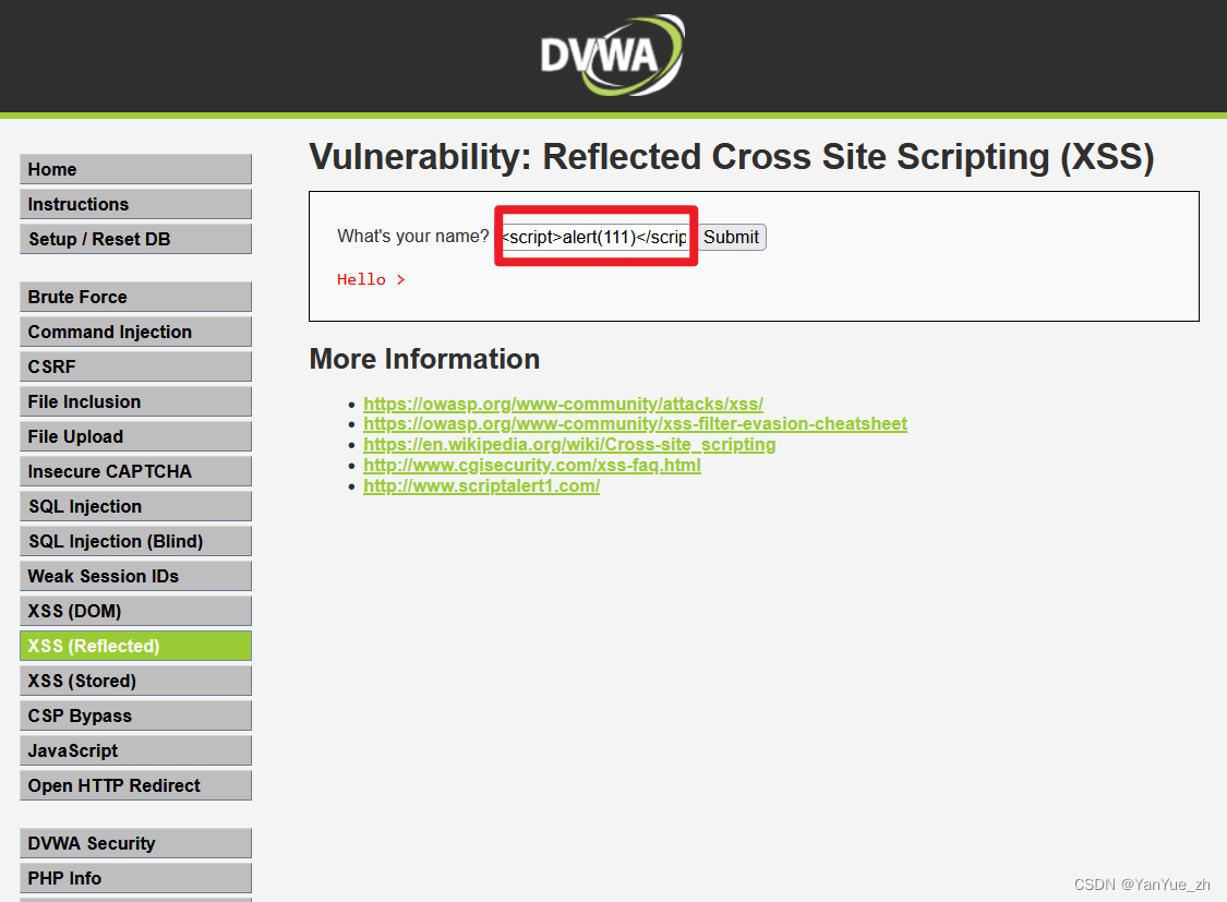 XSS DVWA靶场演示_dvwa的xss实验-CSDN博客