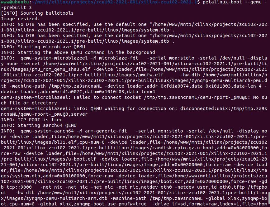 petalinux2021.1安装-zcu102-2021编译-qemu启动及简单使用_petalinux qemu-CSDN博客