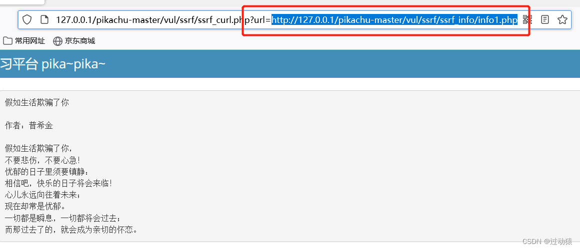【web-ctf】ctf-pikachu-ssrf_ctf ssrf-CSDN博客