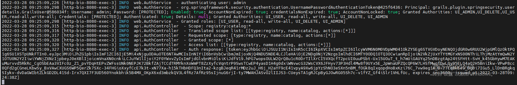 Docker Registry V2 开启auth查询或获取私有仓库(registry)中的镜像列表catalog错误--Bearer realm insufficient_scope ...